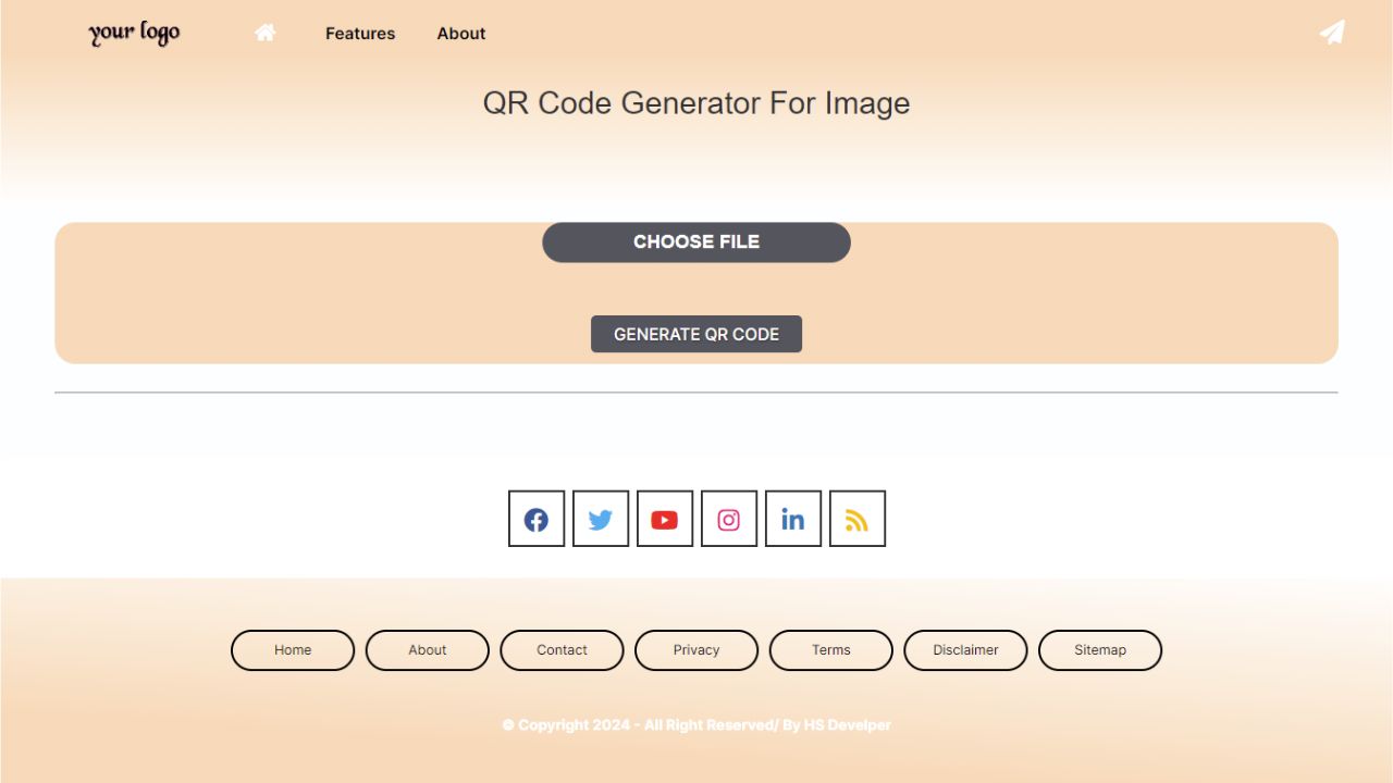 Image To Qr Code Generator Tool Theme For Blogger By Codemaster06
